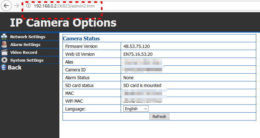 ตั้งค่าไอพี (Fixed IP) ให้กล้อง VSTARCAM IP Camera - Paradorn's Blog