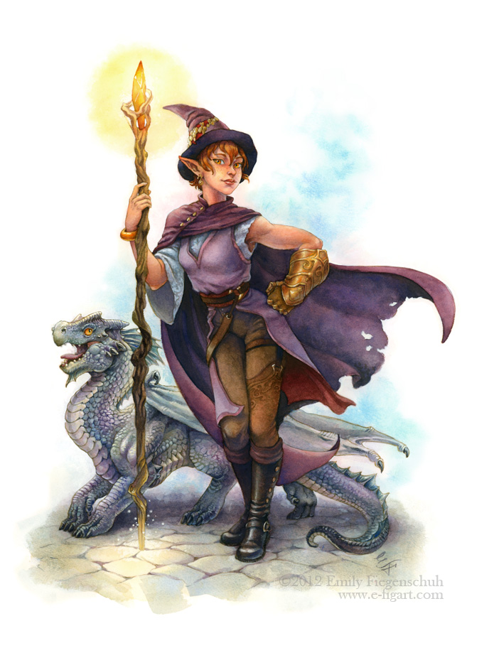 Fabled Earth: The Art of Emily Fiegenschuh: Elven Mage