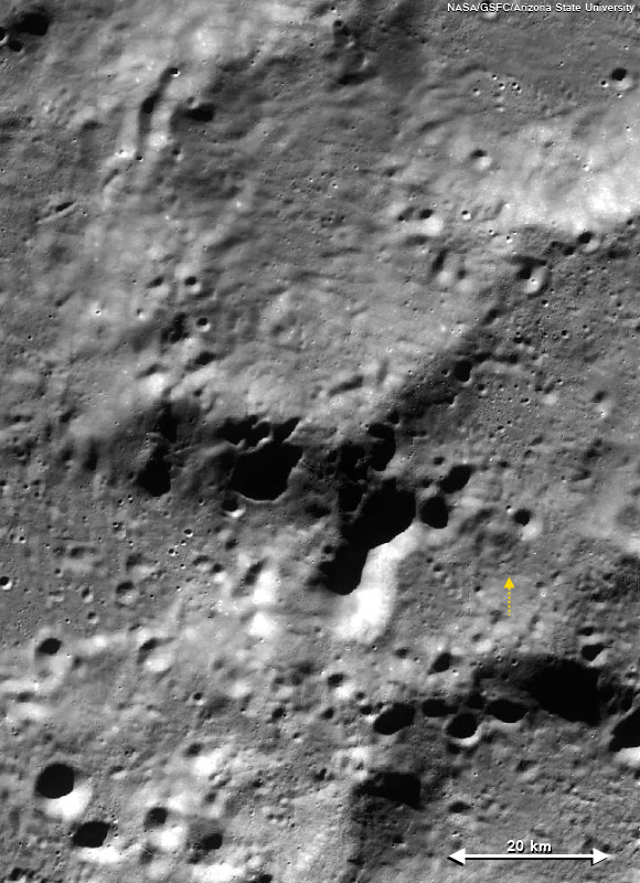 Lunar Pioneer: LROC: Simpelius Scarp