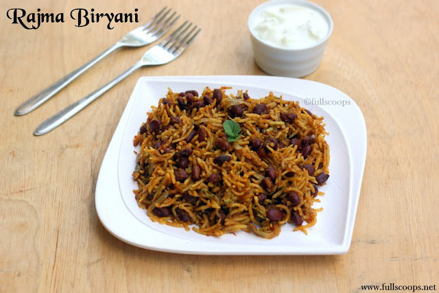 Rajma Biryani ~ Full Scoops - A food blog with easy,simple & tasty recipes!