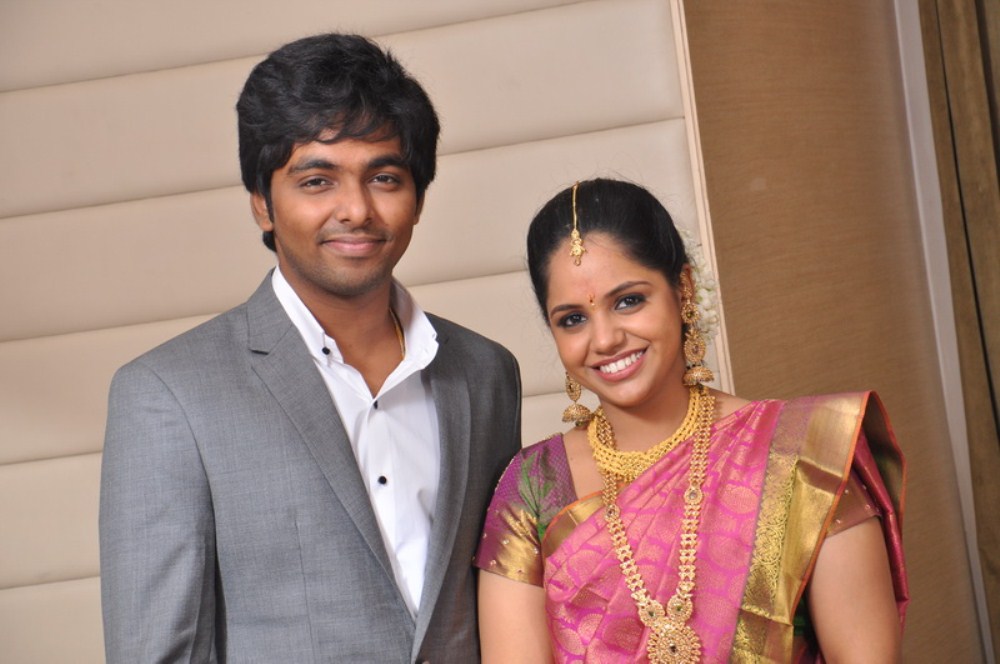 Gv Prakash And Saindhavi Engagement Pictures