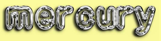 Text Effect Tutorials: TUTORIAL: a holed mercury text effect