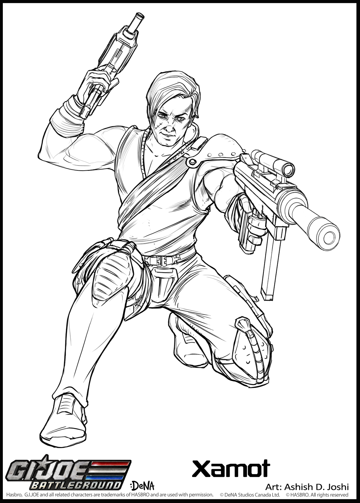 ATOMIC HERMIT: G.I.JOE Battleground line Art