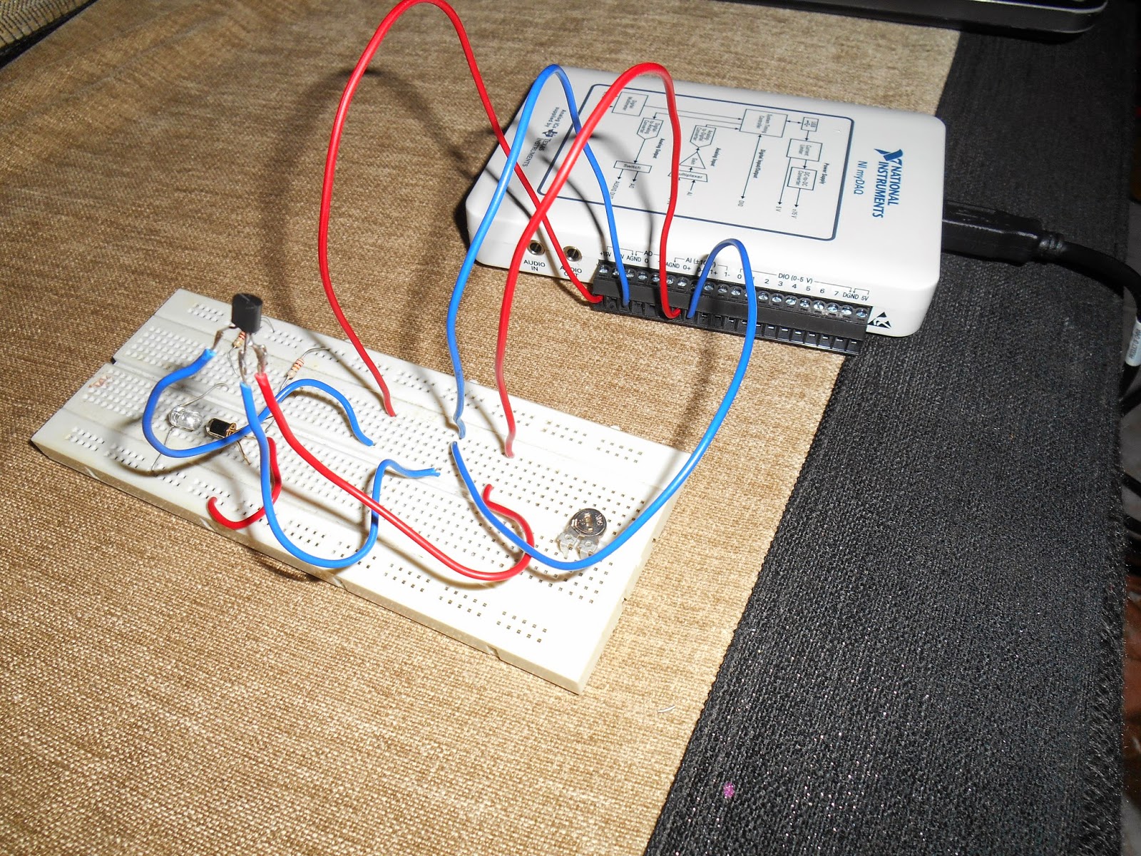 PJ's Conclusions: #1 TEMPERATURE DETECTION USING LM35 AND NI MYDAQ