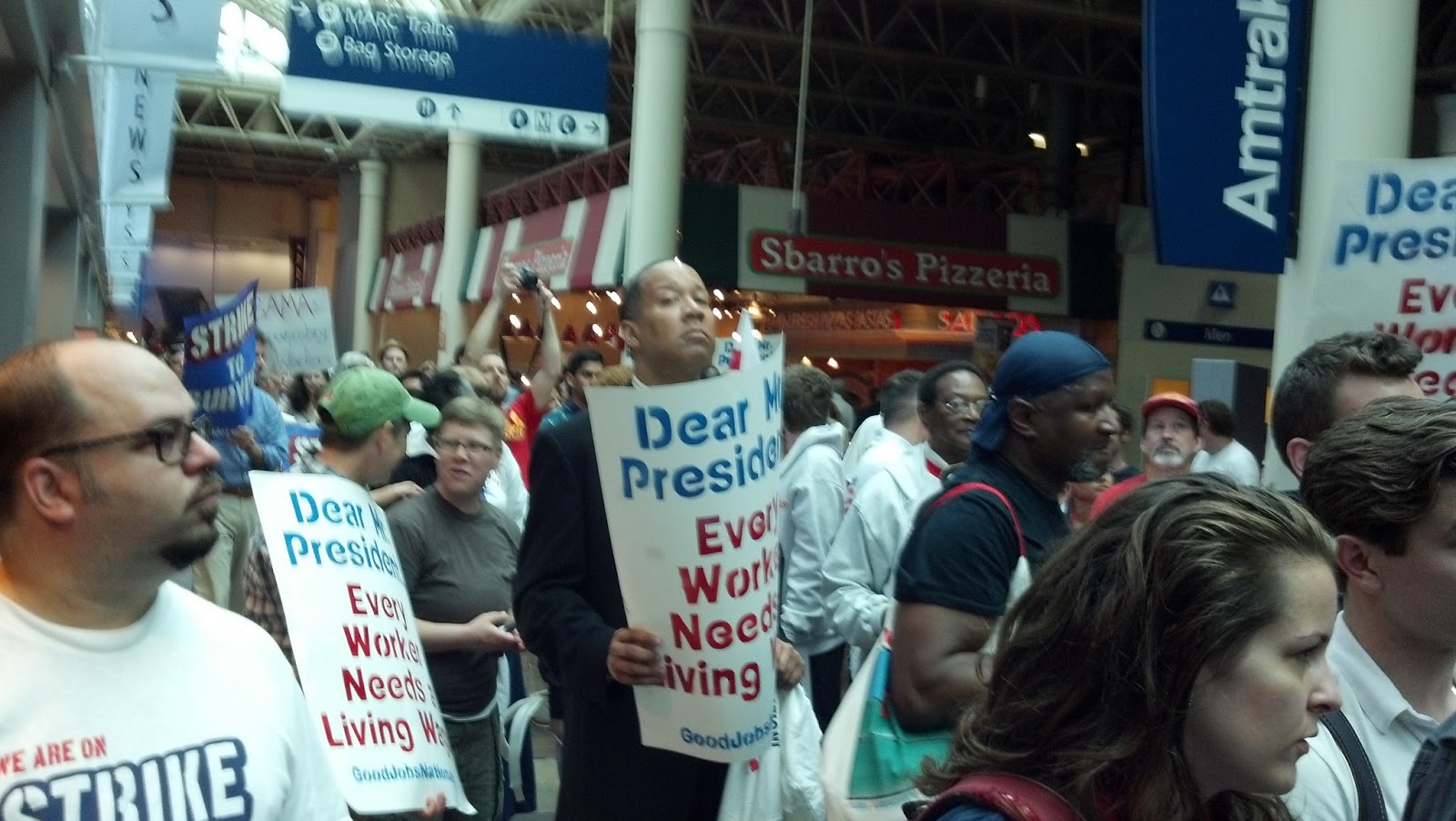 Teamster Nation: Breaking: Poverty wage protesters taking over Union ...