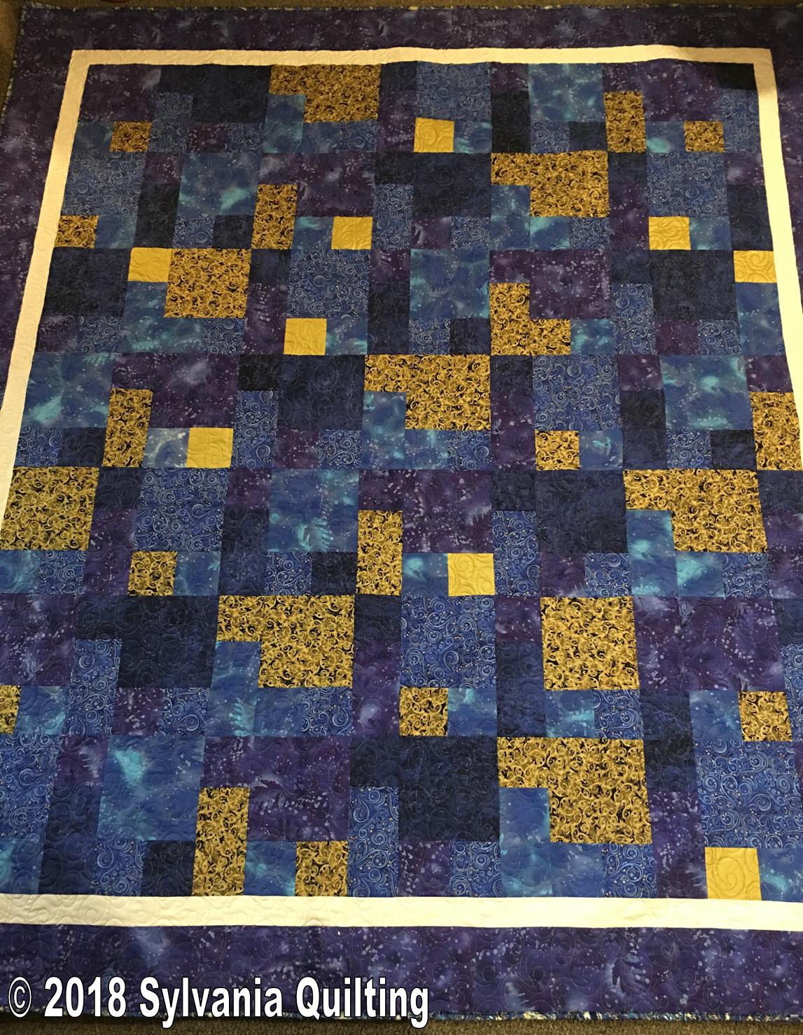 Sylvania Quilting: Judy C's Night Sky quilt