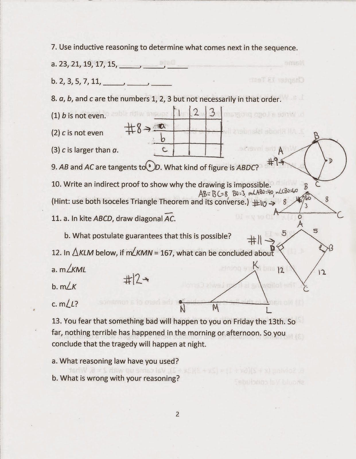 Geometry Common Core Style April 2017