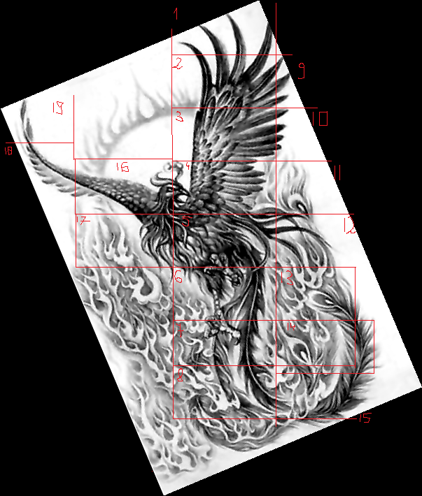 miliony chwil !!!: Feniks na ścianie - sposób na zdobienie ściany