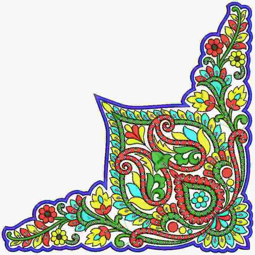 EmbDesignTube: Elegant Patches Designs In Corner Work Styles