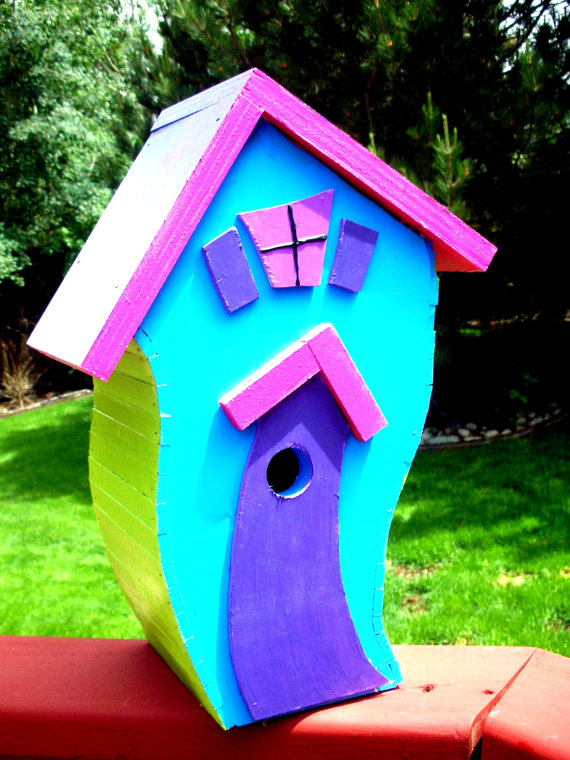 colorful+bird+house.jpg (570×760) | Bird houses painted, Cool bird ...