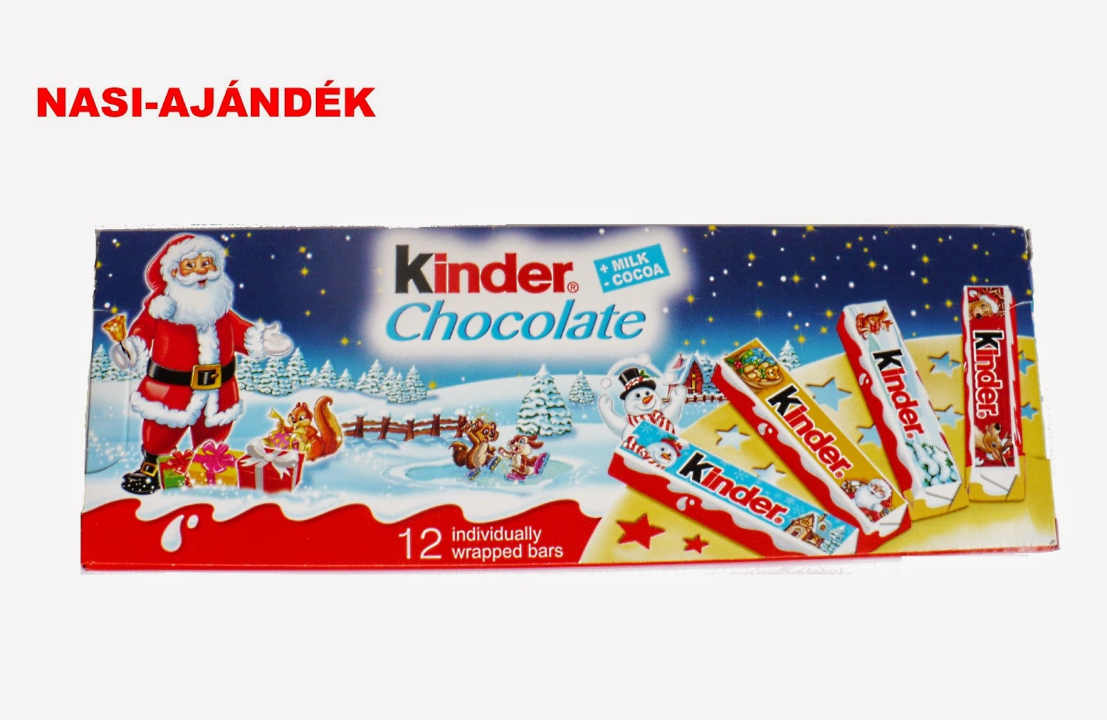 FERRERO KINDER 1.: TÉLI/KARÁCSONYI/TÉLAPÓS CSOMAGOLÁS CSOKIRUDAK