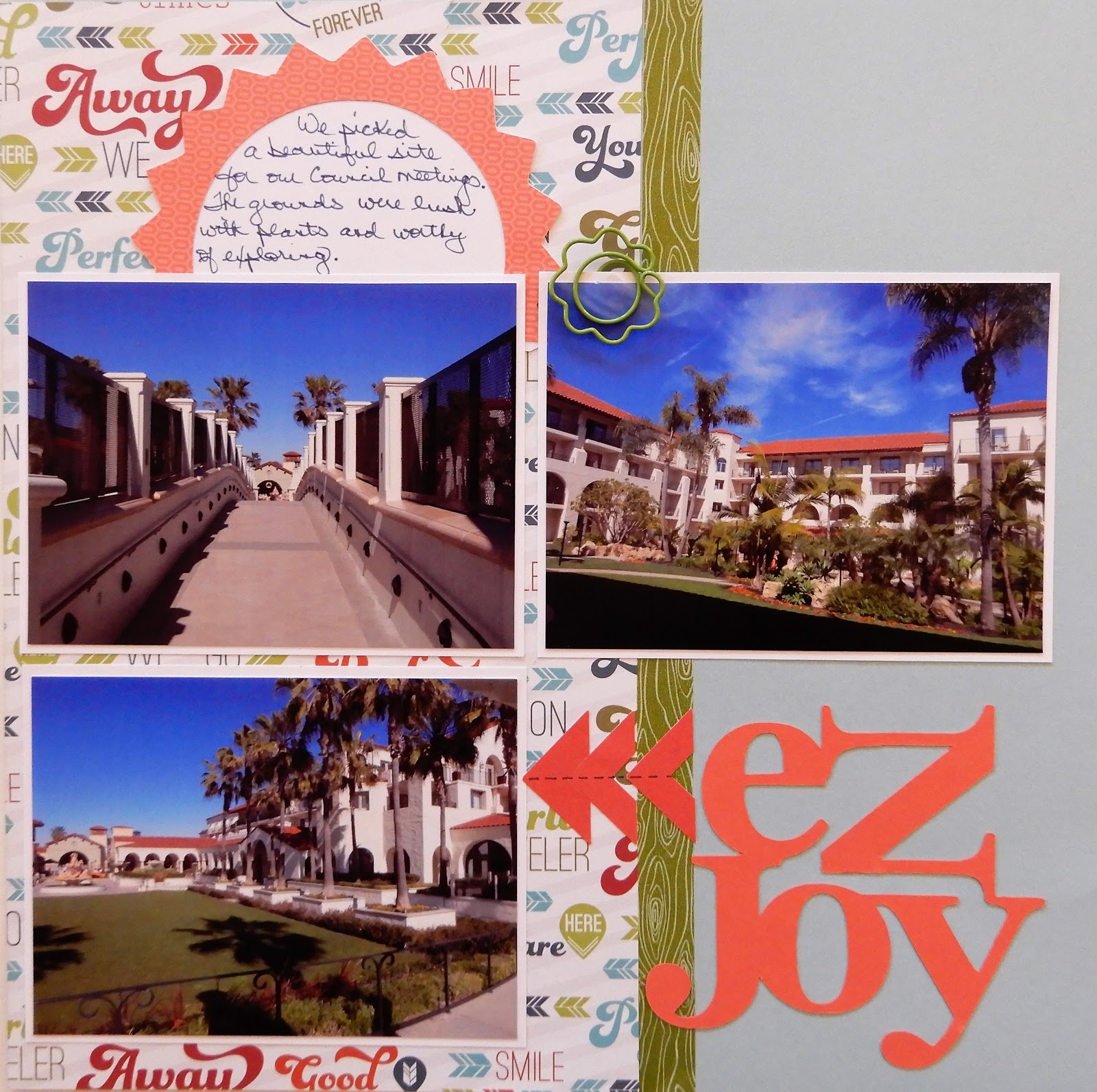 Random Memories: Three California Dreamin' Scrapbook Layouts