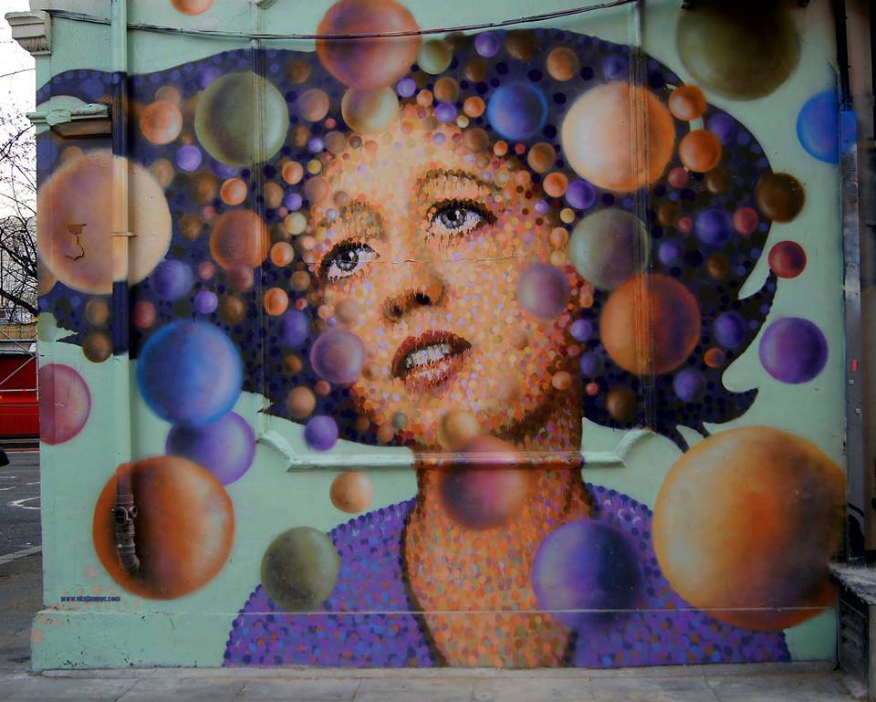 GRAFFITI COLLECTION IDEAS: Woman bubbly graffiti by Jimmy C