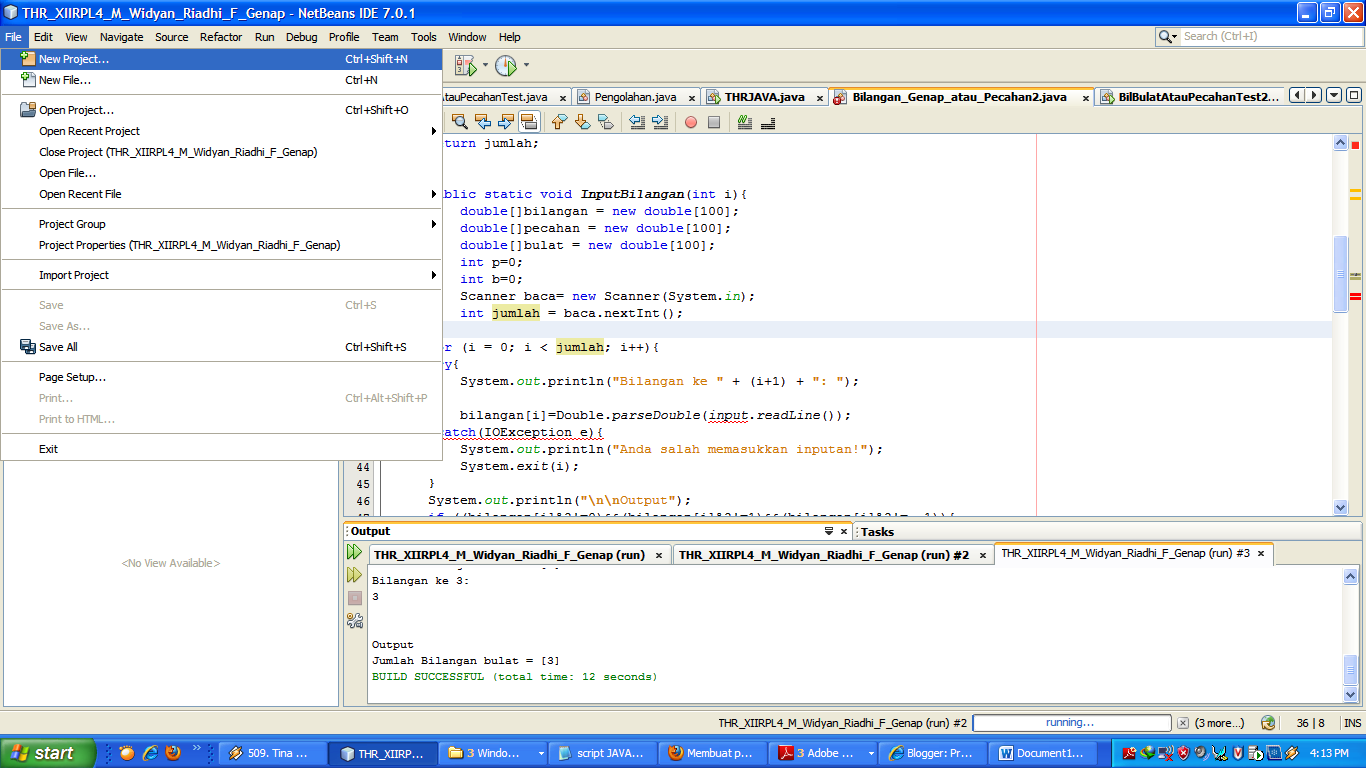 Programku Javaku: Membuat Program "Hello Wordl!" dengan JAVA IDE (Netbeans)