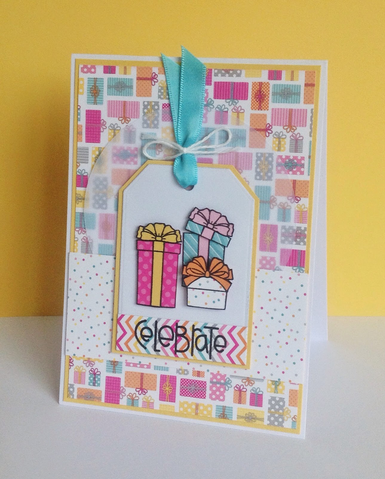 Beth's Little Card Blog: Birthday present card
