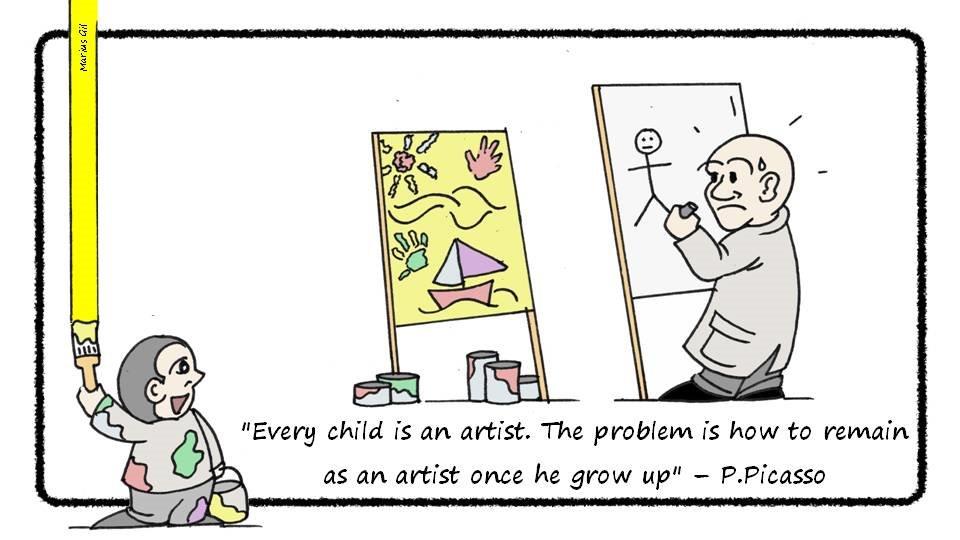 LEAN & SIX SIGMA & KAIZEN: Lean Cartoon: Creative as a child