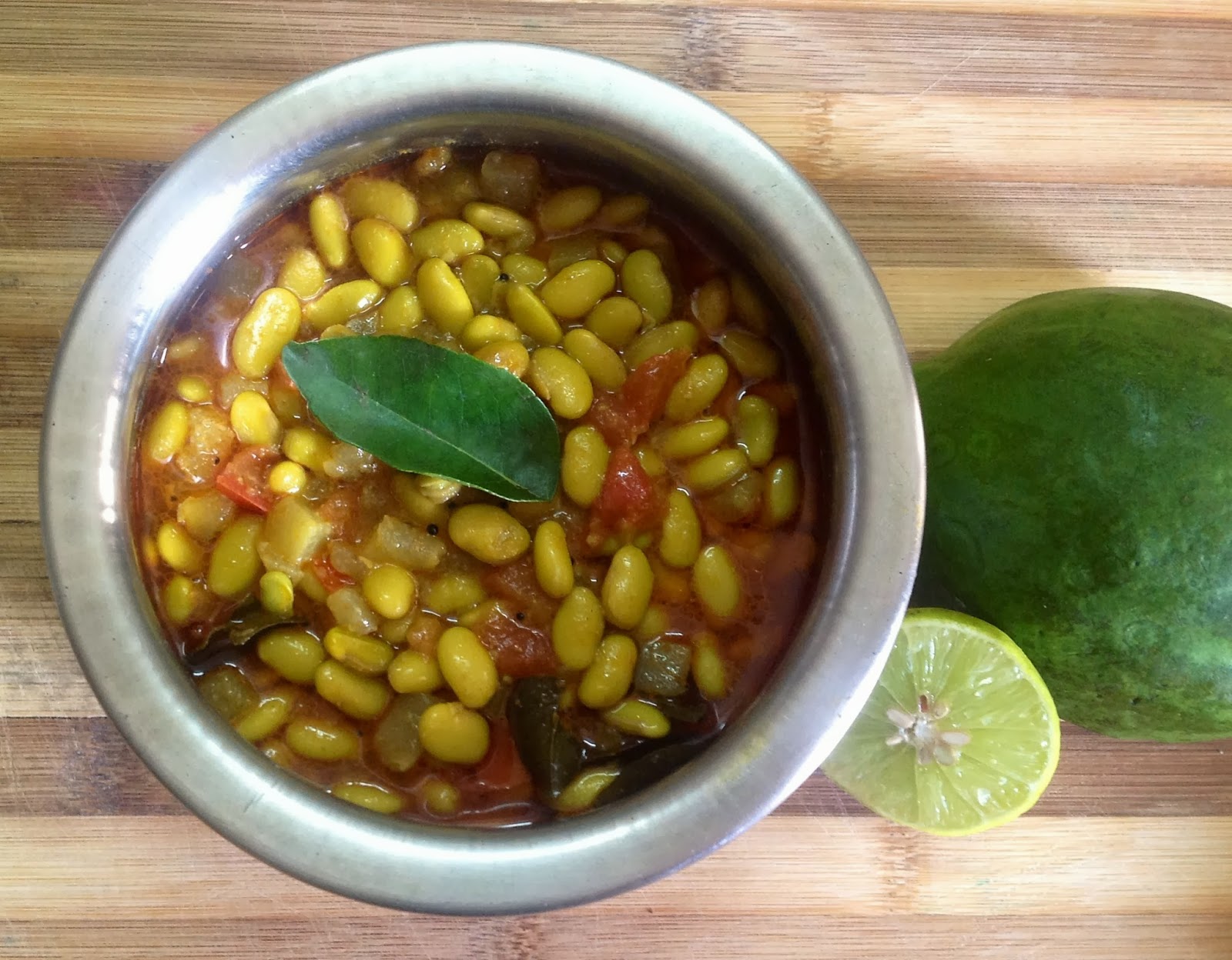 Second Helping: Lilva Papaya nu Shaak (Indian beans and Papaya ...