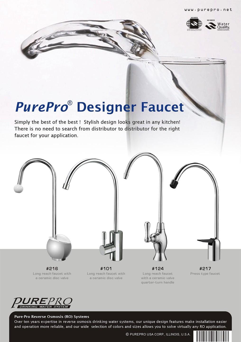 PurePro® Luxury RO Drinking Faucet - Part No. 181