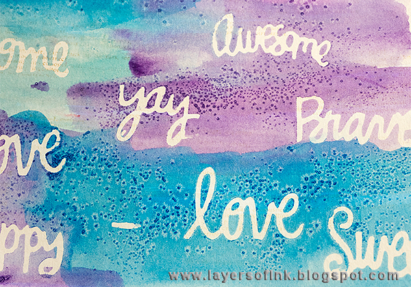 Layers of ink: Watercolour Words Tutorial