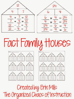 The Organized Chaos Of Instruction: Fact Family Houses-Add, Subtract ...
