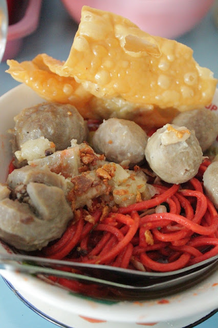 A Shocking Red Noodle in Martapura - Icha Khairisa