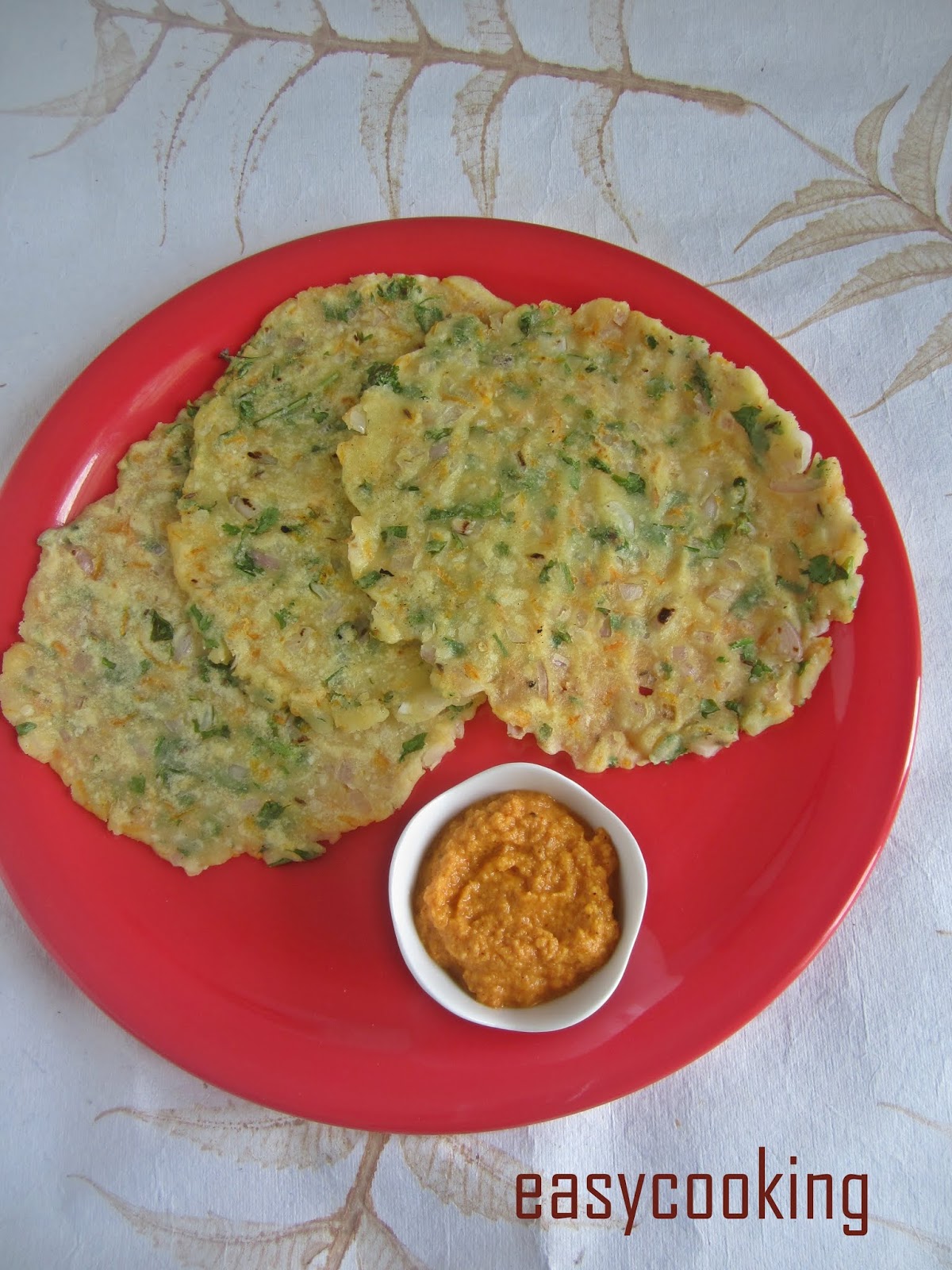 Easycooking: Akki Roti with Garlic Chutney