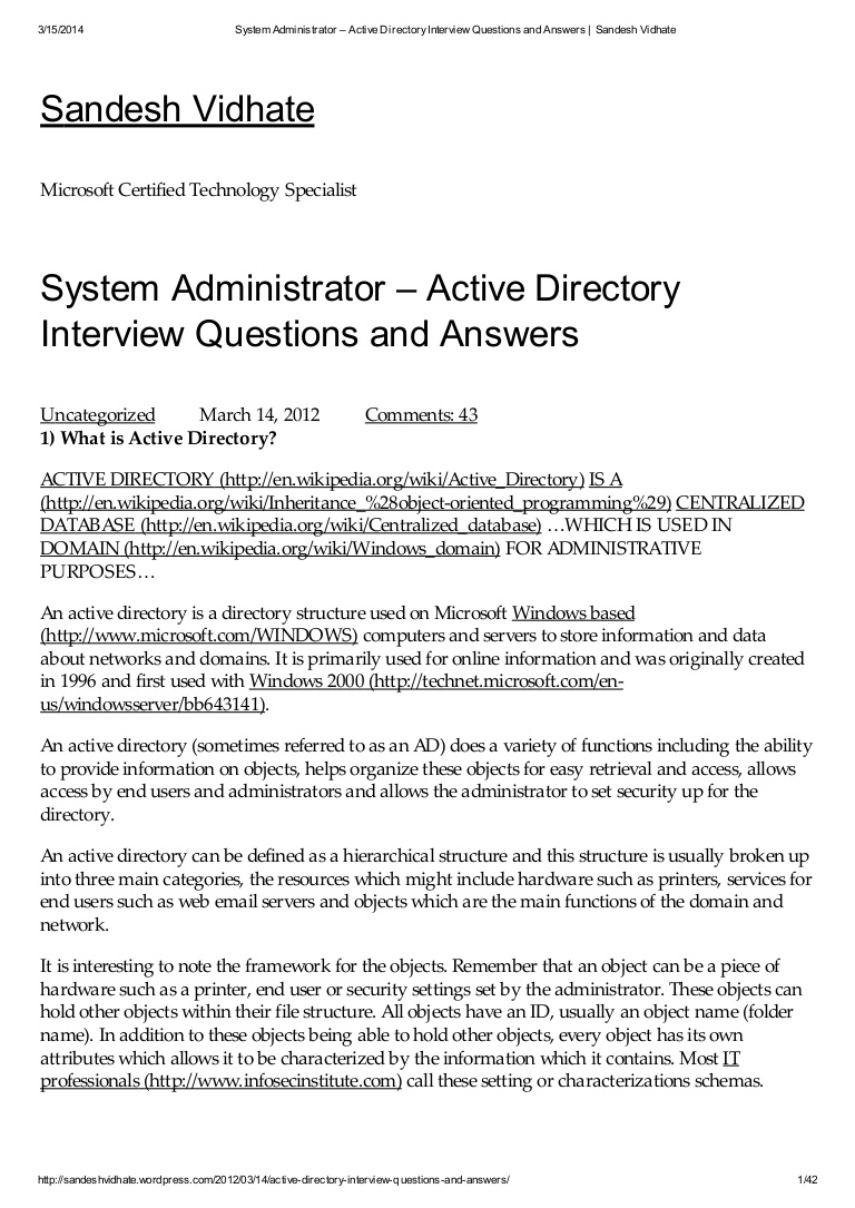 Windows Admin Interview Questions Scribd India windows-admin-interview-questions-scribd-india