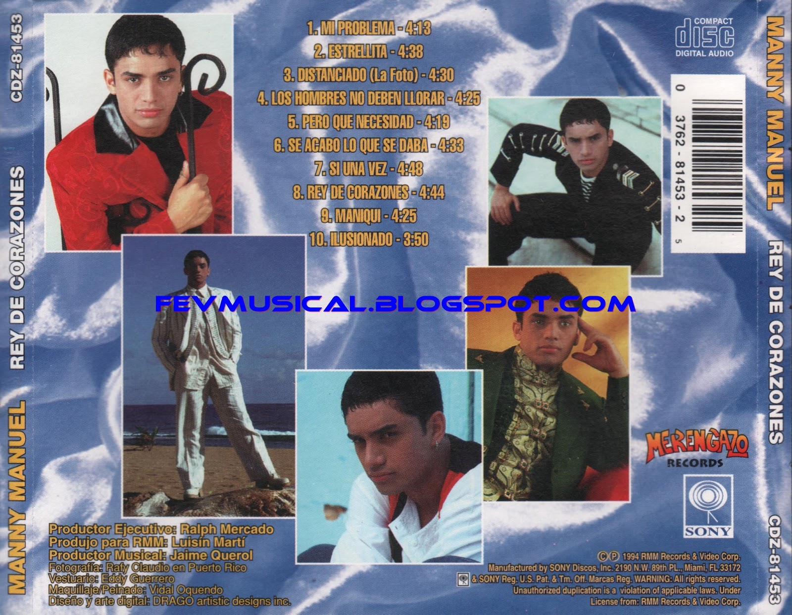 FEV MUSICAL: 1994 - Manny Manuel - Rey De Corazones (Merengazo)