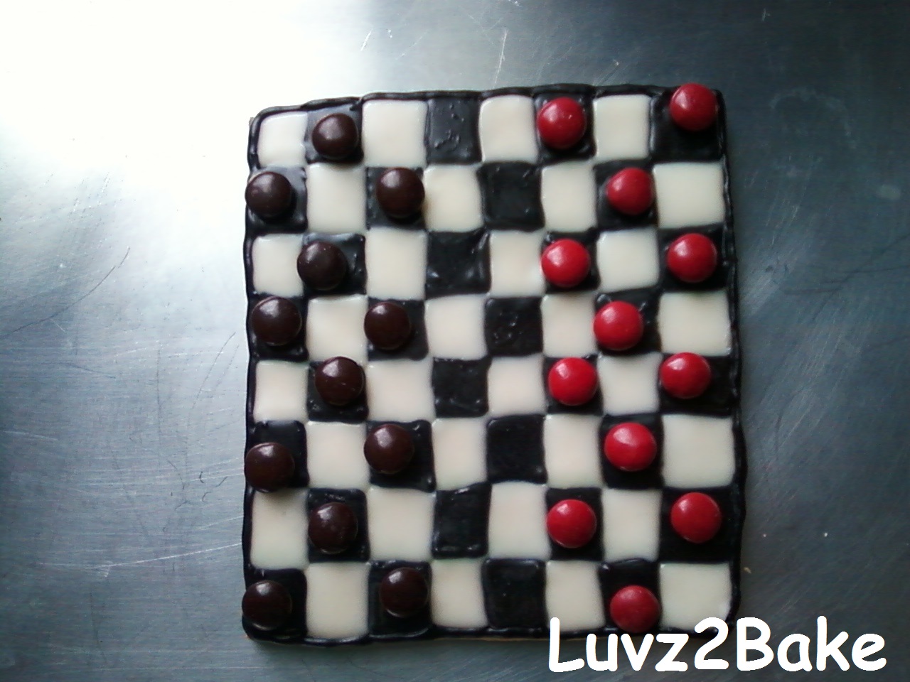 Luvz2Bake!: Chess or Checkers Cookies