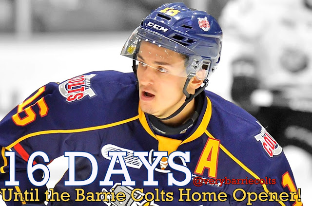 16 Days until the Barrie Colts 2018-19 Home Opener! (Ben Hawerchuk) #OHL
