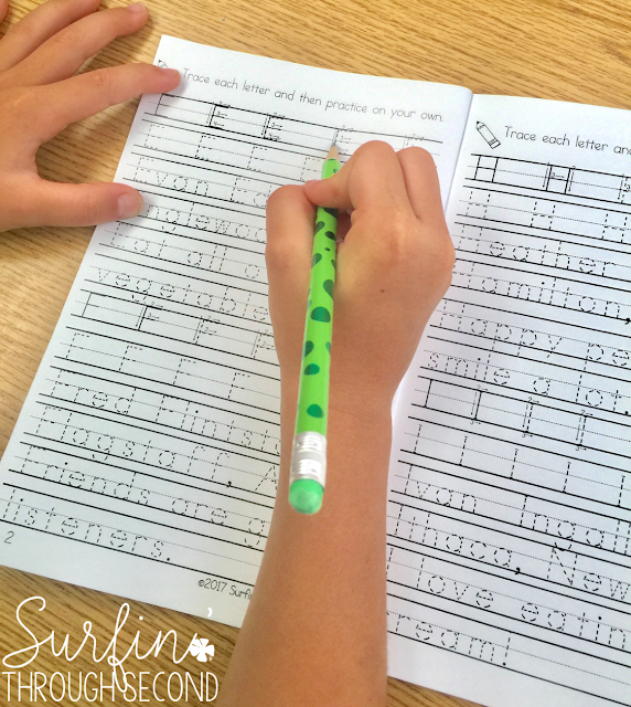 Handwriting Practice - Surfin' Through Second