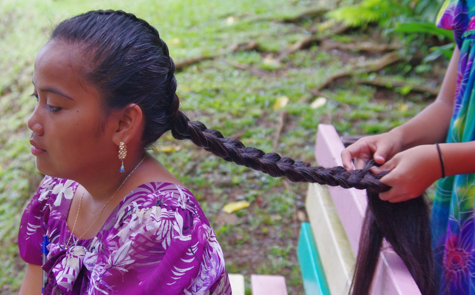 Braids & Hairstyles for Super Long Hair: Micronesian Girl~ Step-by-Step ...