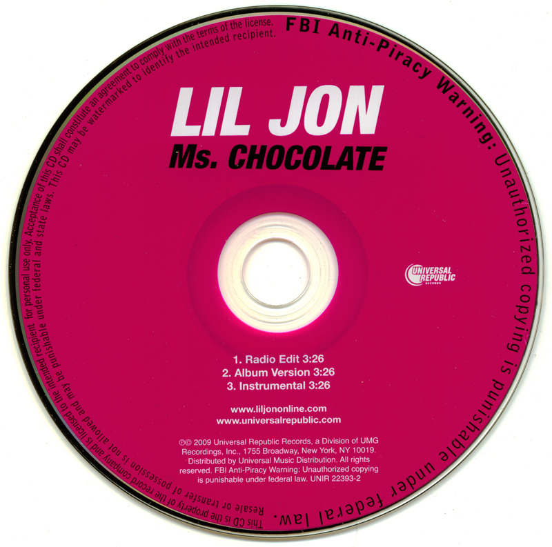 Promo, Import, Retail CD Singles & Albums: Lil Jon - Ms. Chocolate ...