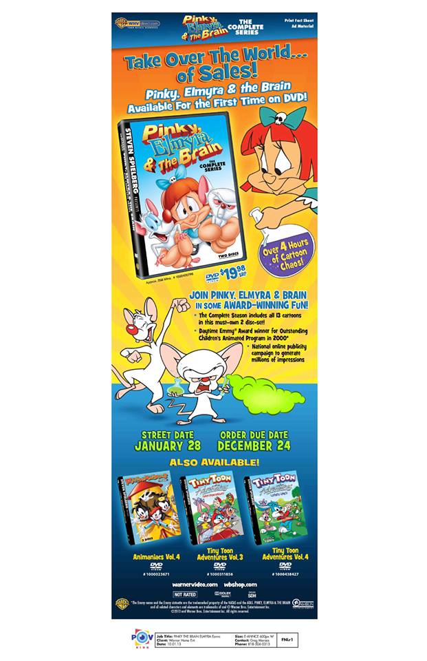 SATURDAY MORNINGS FOREVER: PINKY, ELMYRA & THE BRAIN