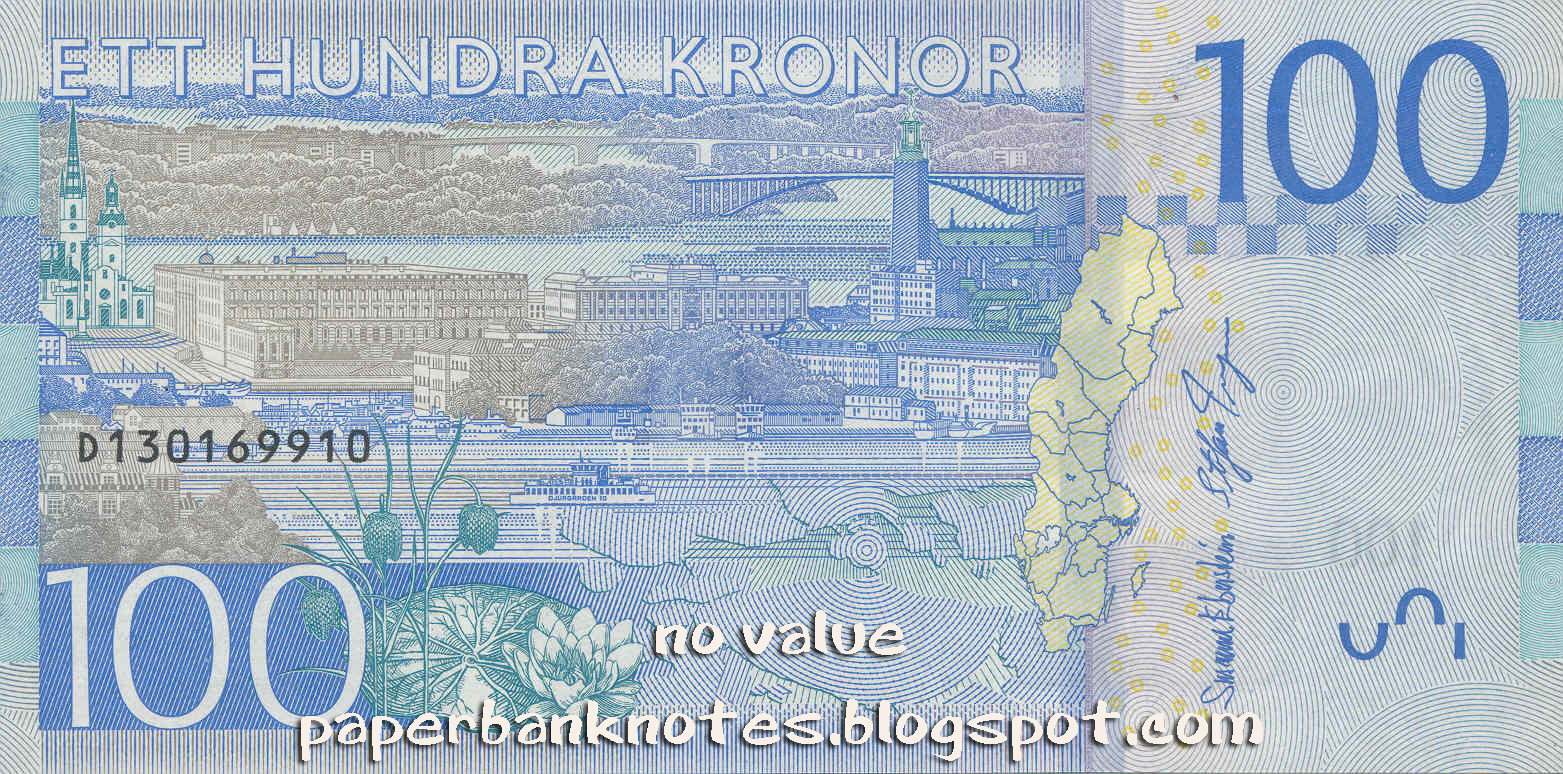 europe: Sweden - 100 Kronor 2016 Print