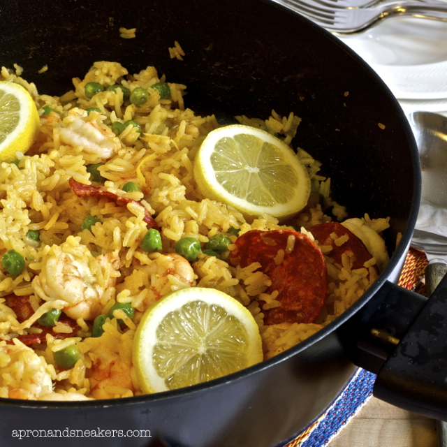 Lemony Prawn & Chorizo Rice Pot