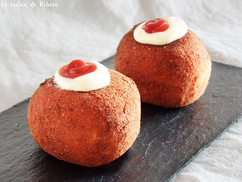 La cocina de Rebeca: Bombas de patata rellenas de carne