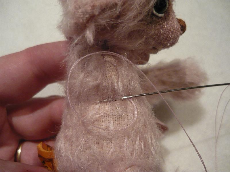 Teddy Bears Tutorials: How to string join the limbs of a bear