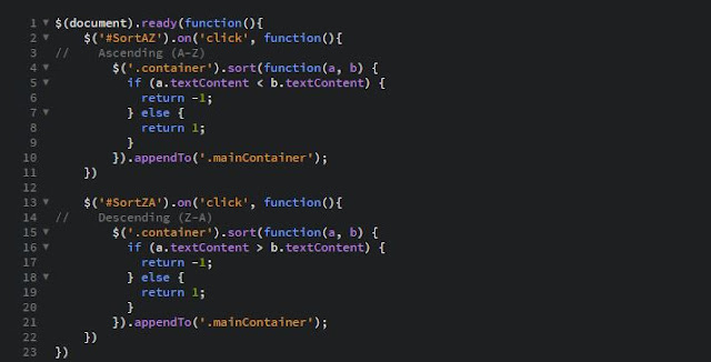 Sorting DIV's using jQuery