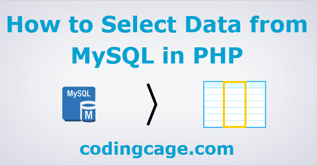 Php Select Data From Mysql Coding Cage