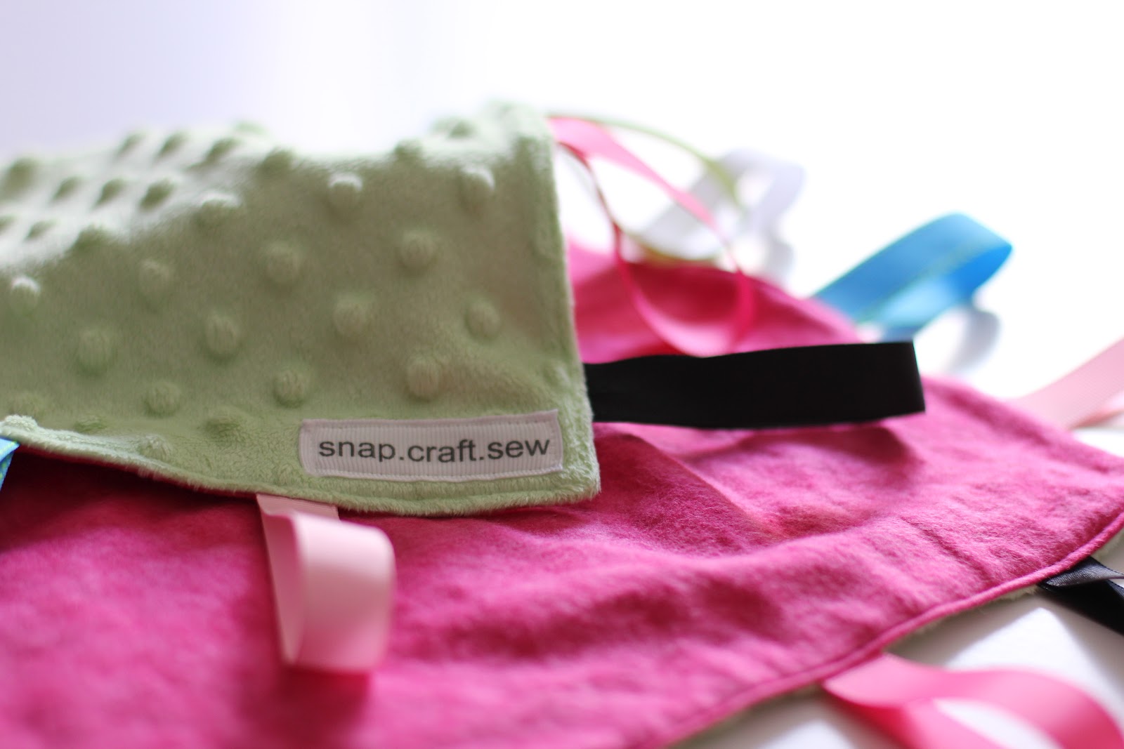 snap.craft.sew: Mini Baby Minky Lovey Blanket