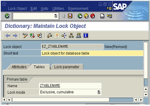 SAP HCM - Junction: Lock & Unlock custom(z)-tables