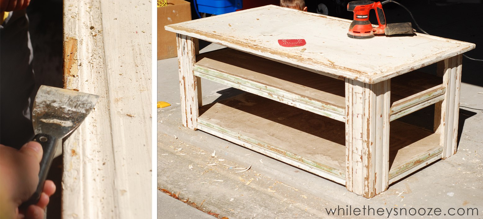 While They Snooze: DIY Map Table Tutorial