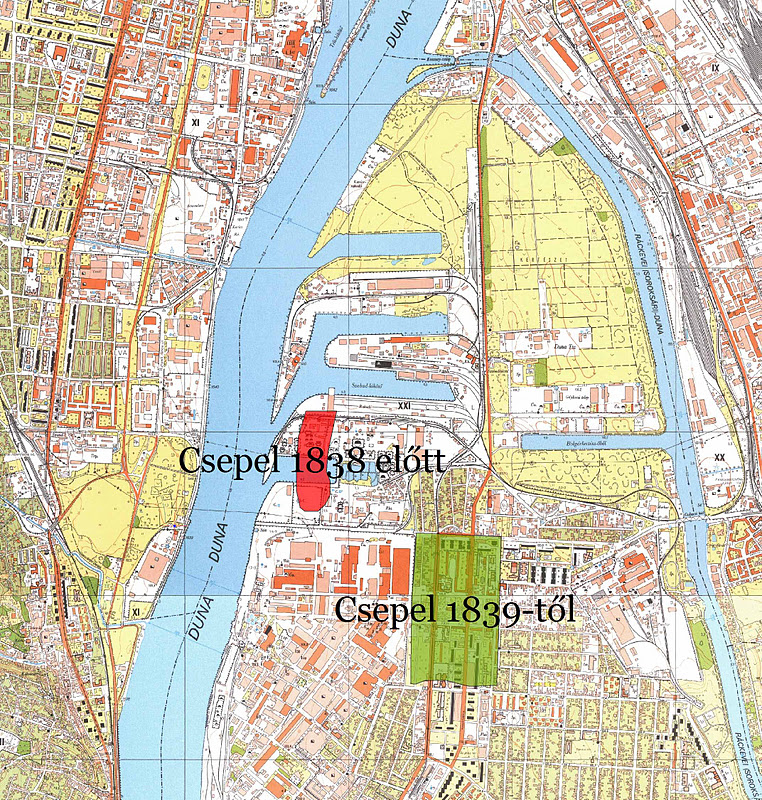 Dunai Szigetek: Csepeli exodus 1838