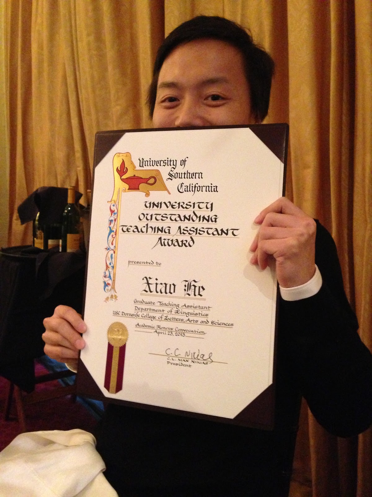 The Southern California Reports on Life in Linguistics: Xiao He Wins ...