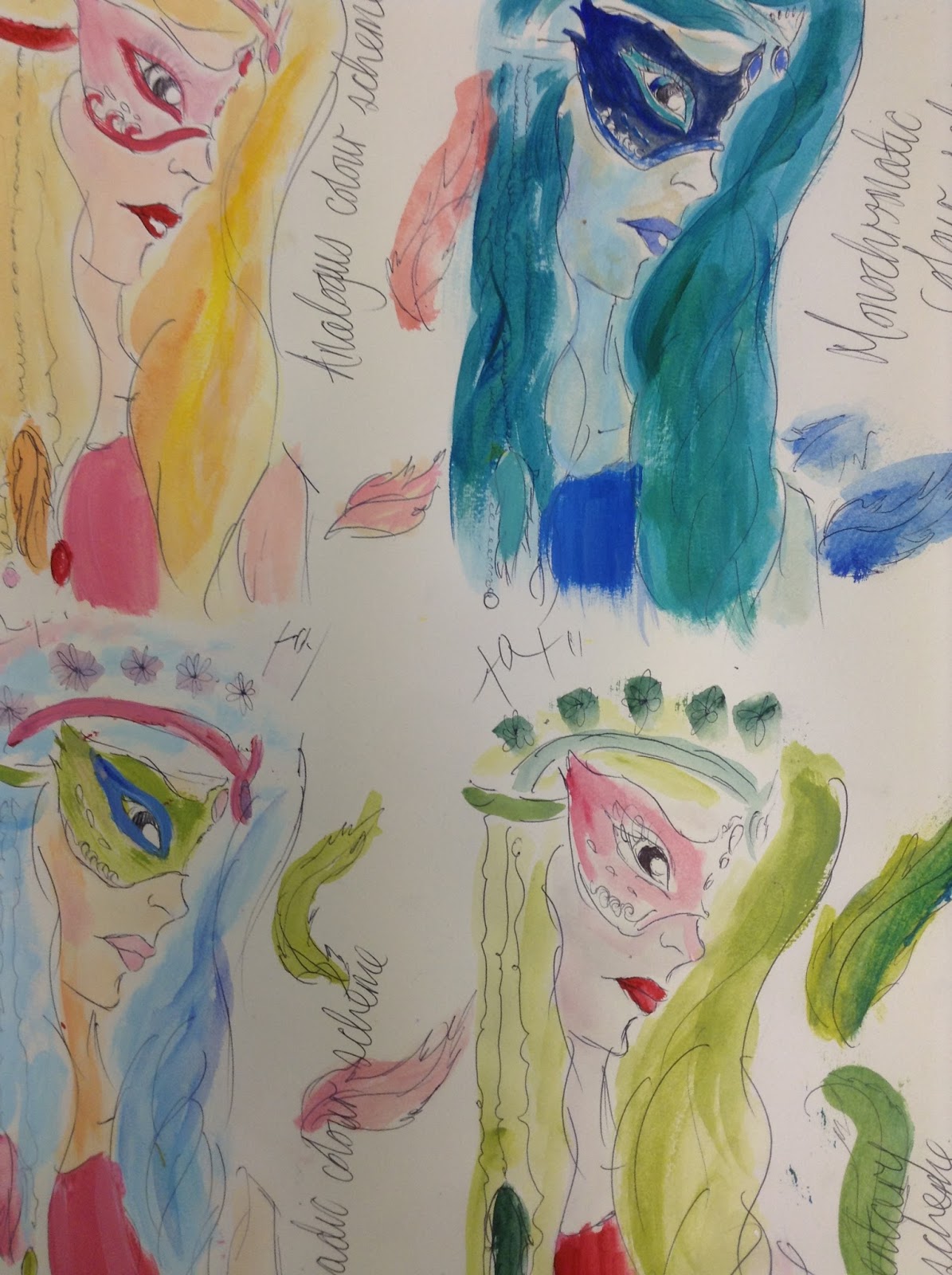 GCSE Graphics Unit 1: Colour schemes