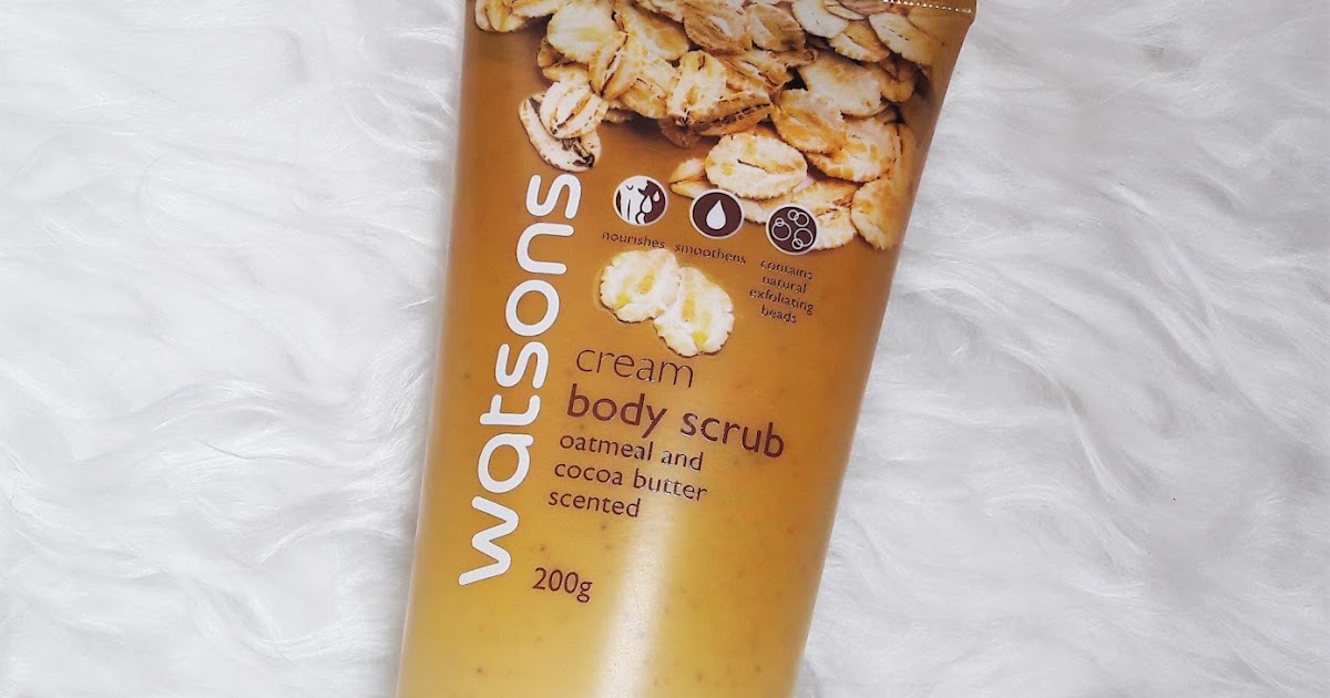 Watsons Cream Body Scrub "oatmeal and cocoa butter scented"