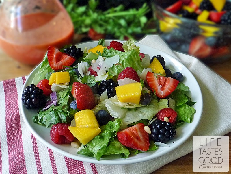 Mango Berry Fruit Salad | Life Tastes Good