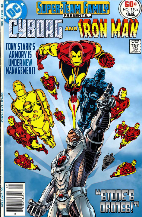 Super-Team Family: The Lost Issues!: Cyborg and Iron Man