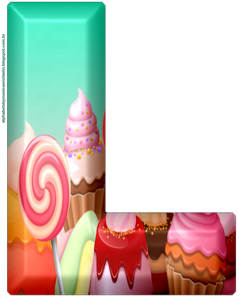 M. Michielin Alphabets: CUPCAKE ALPHABET PNG